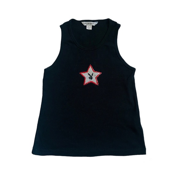 PLAYBOY | Tops | Vintage 9searly 2000s Playboy Tank Top Black | Poshmark